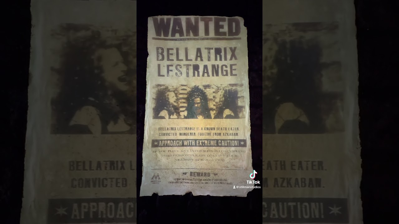 WANTED: Bellatrix Lestrange #harrypotter #wizardingworld #knockturnalley #universalstudiosorlando