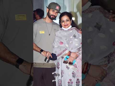 ❣️ Shahid Kapoor With His father Pankaj K. And mother Neelima Azeem 💖🥀💞 Lovely Family #shahidkapoor