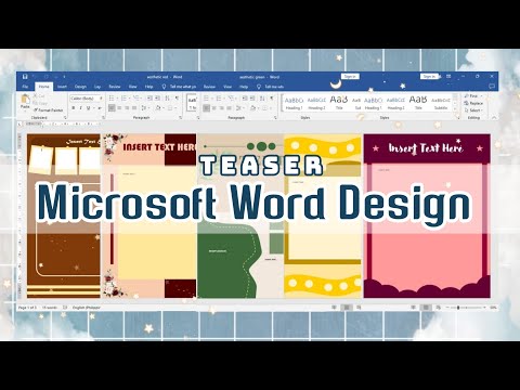Teaser: AESTHETIC MICROSOFT WORD TEMPLATE | MS Word Design | Charlz Arts
