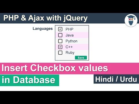 Learn PHP Ajax Insert Checkbox Values in Database Tutorial in Hindi Urdu - Mind Luster