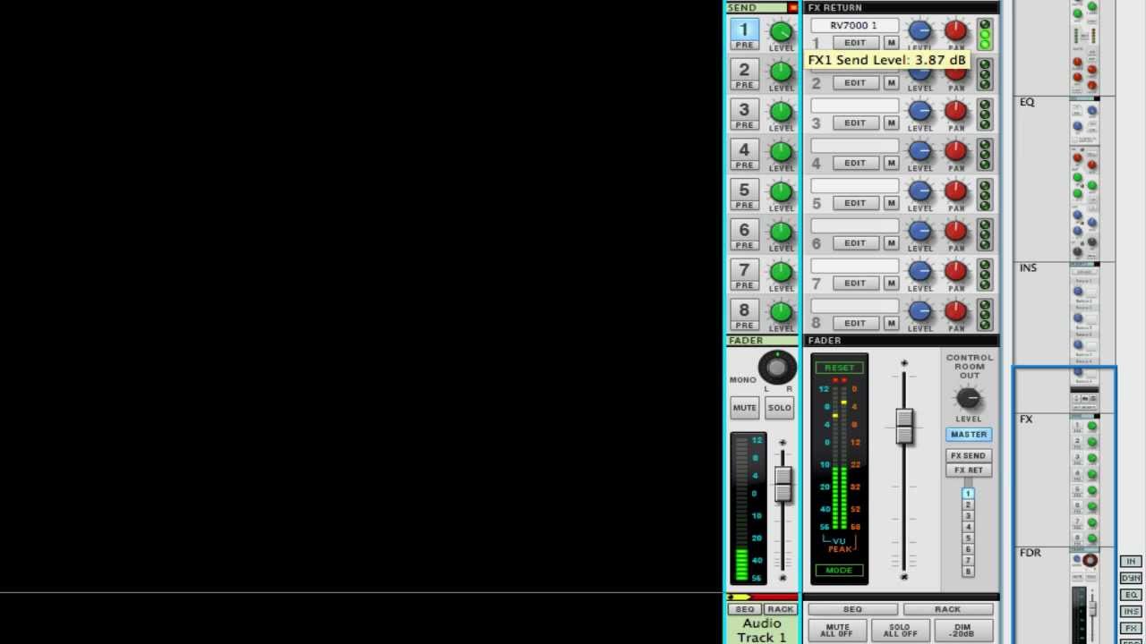 Creating A Send FX (Reason 6.5)