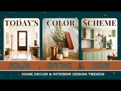 New Color Scheme: Cream, Copper and Sage Green. Modern Home Tour!