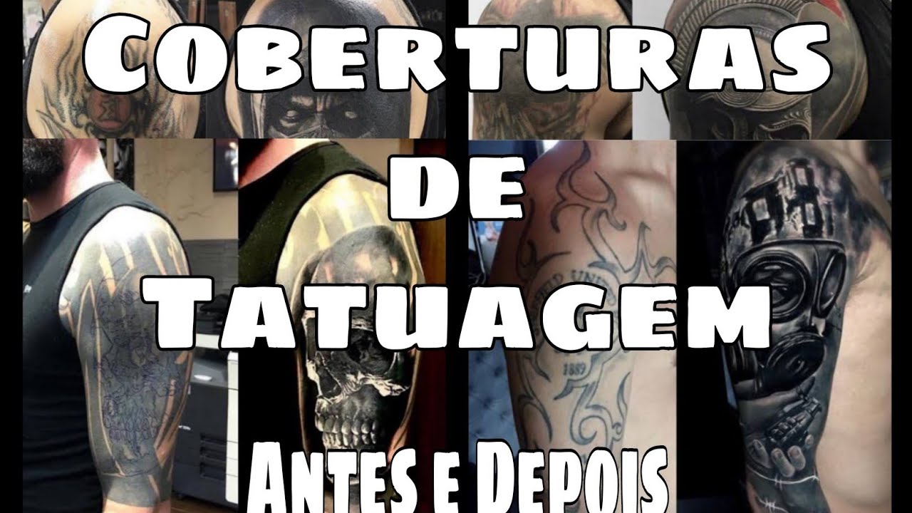 cobertura de tatuagem  antes e depois