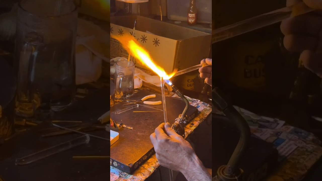 Lampworking - Fiber Optics #lampworking #lampwork #fiberoptic #fiberoptics #glassblowing #glass