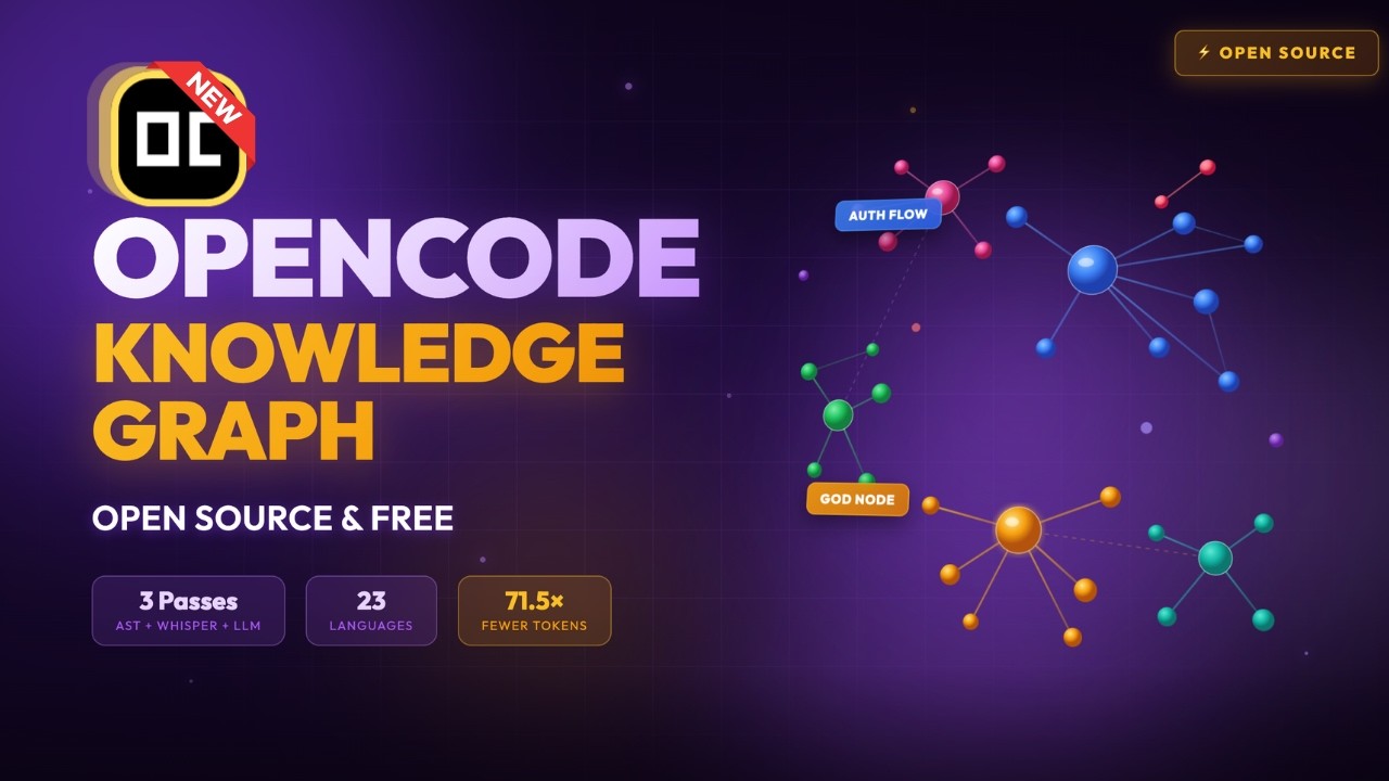 OpenCode + Graphify: Stop Wasting Tokens in Opencode, Every Developer Use this