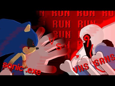 Better start running | Sonic exe VS VHS sans (FANON) - stick nodes animation