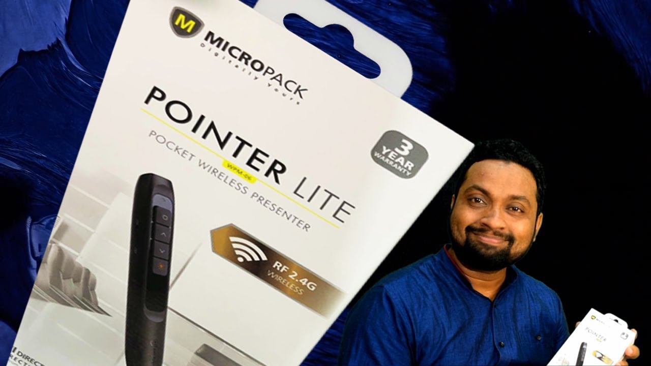 PowerPoint Presenter - Pocket Wireless - RF 2.4GHz USB with laser pointer #setup #pointer #presenter