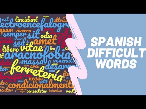 Spanish Hard To Pronounce Words| Spanish Vocabulary