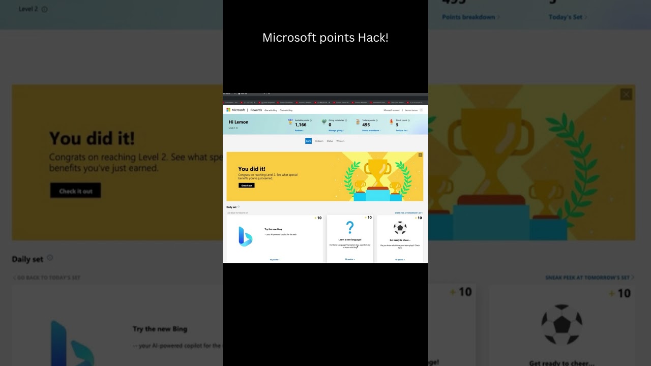 Microsoft points Hack! #hack