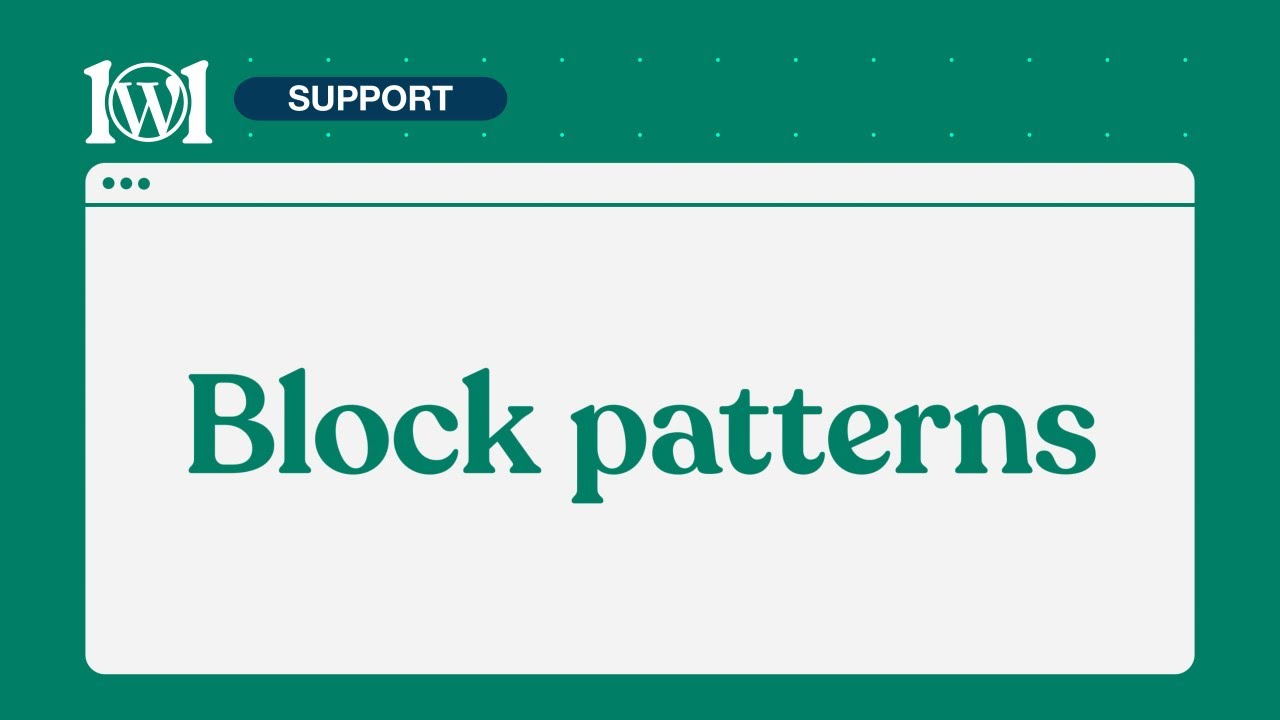 Block patterns | WordPress.com Support