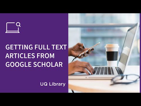 Getting full text articles from Google Scholar