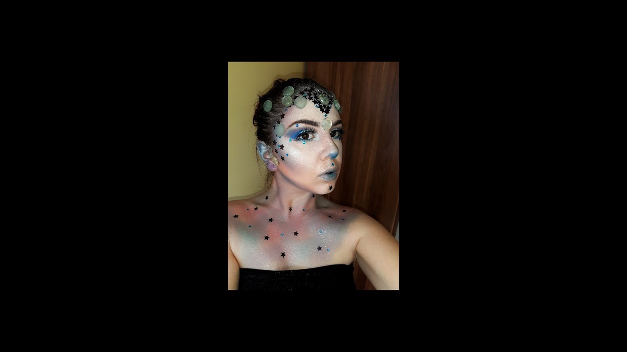 BLUE ALIEN FANTASY   Makeup tutorial