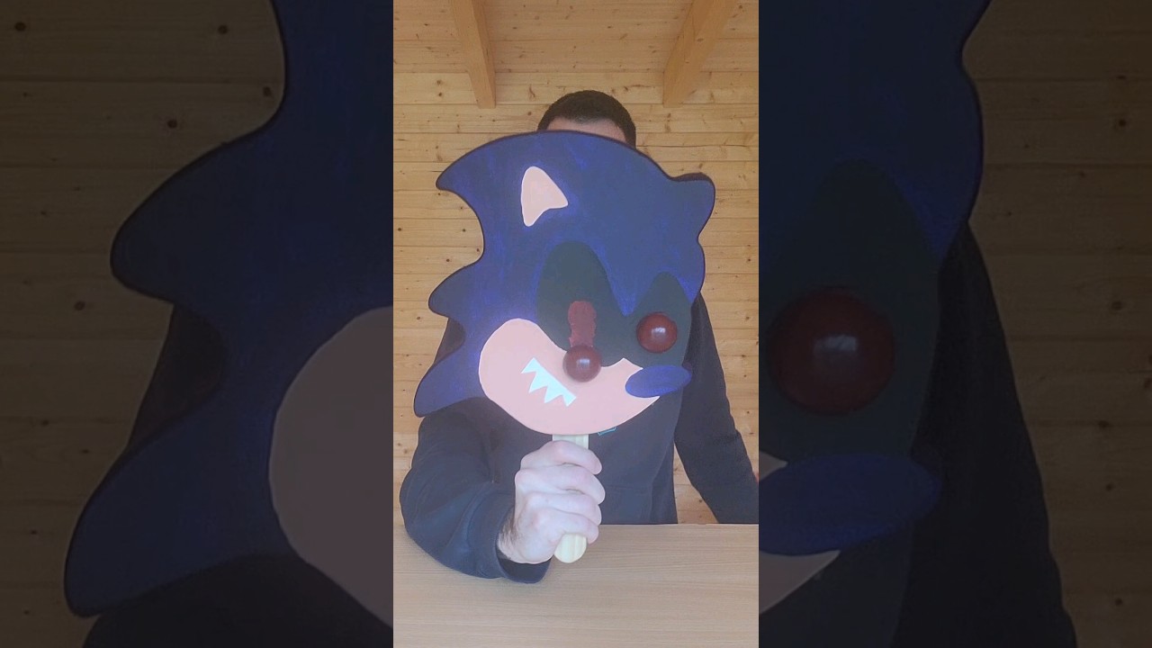 Giant Sonic.EXE Popsicle with Gumball Eyes