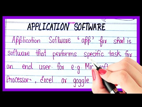 What is application software/Definition of application software/what is computer application softwar
