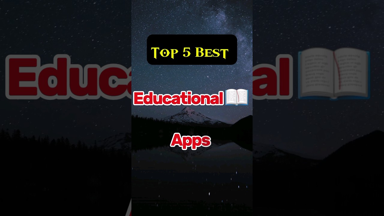 Top 5 Best Educational Apps #educational #toolapps #apps #ar_tnm #tach #shorts #topbest #app