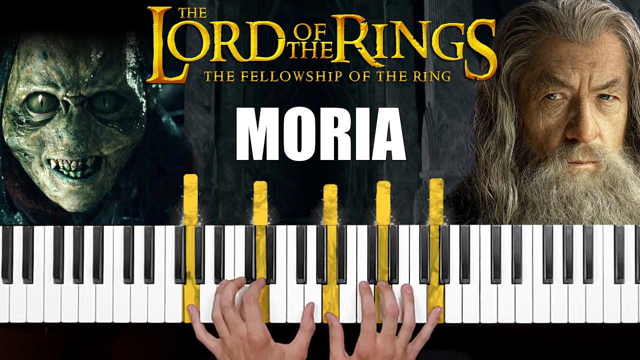 Moria Theme - Dwarrowdelf (LoTR) - Video Cover - Pianotify