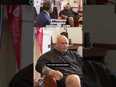 Sen. Fetterman dismisses questions over his fitness to serve
