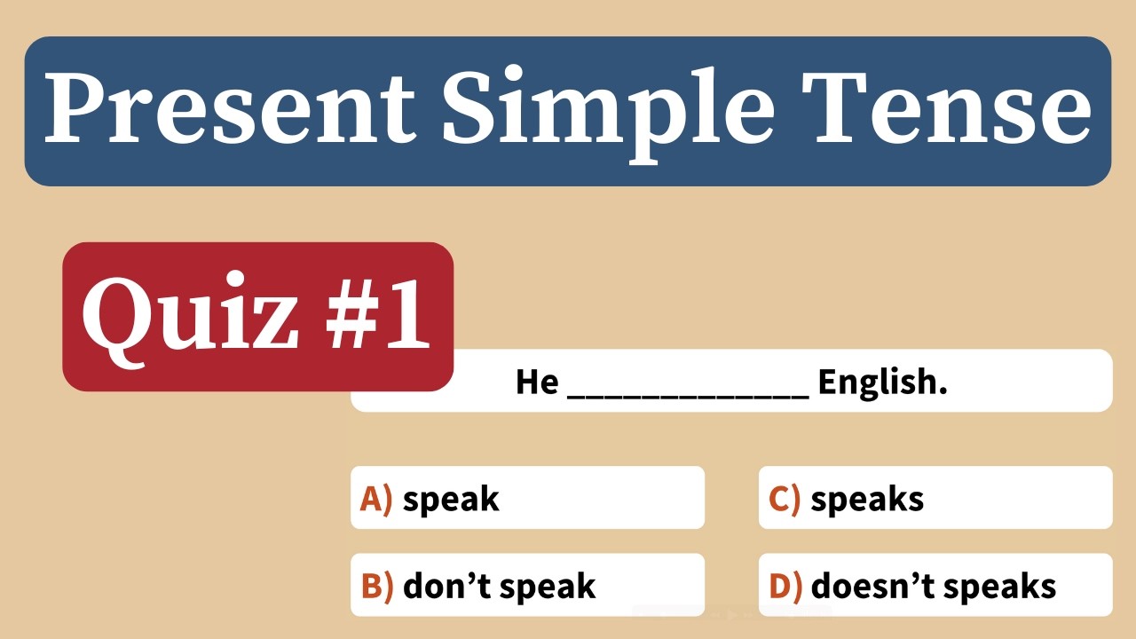 Present Simple Tense Quiz 1 (15 Questions)