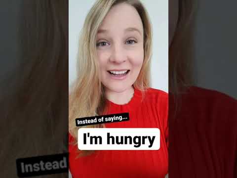 Instead of Saying 'I'M HUNGRY' use this natural English expression #shorts