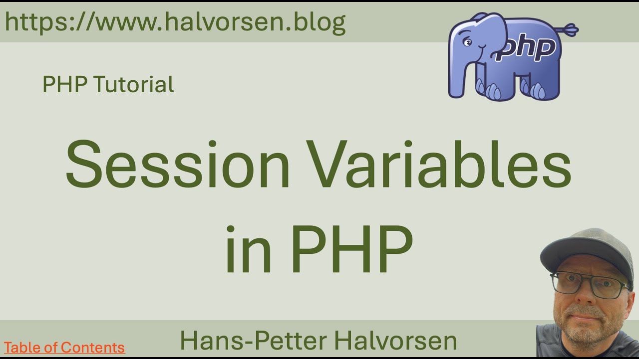 PHP Tutorial | Part 5 - Session Variables in PHP