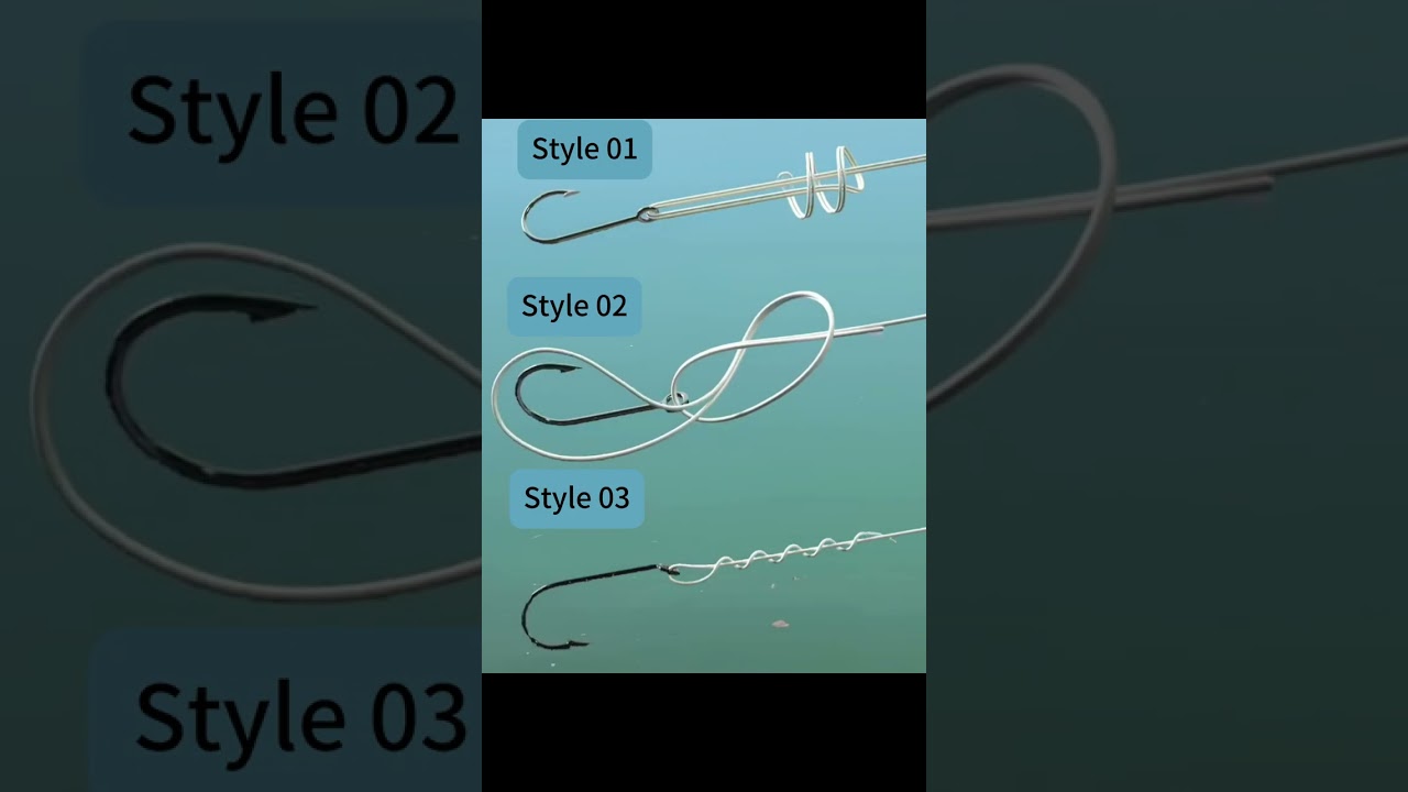 How to tie eyed fish hooks #fyp #fishing #fish #hook #tips #technique