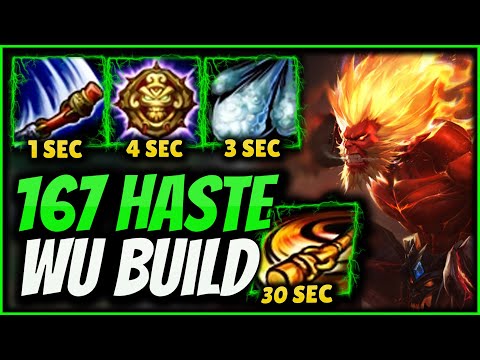 WUKONG WITH 167 HASTE IS A LITERAL CHEAT CODE (1 SECOND Q CD) - League of Legend Wukong Top Lane