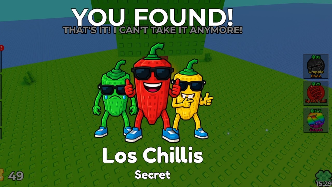 How To Find 3 chilis And Get Los Chillis In Find the Brainrot [473] - Roblox