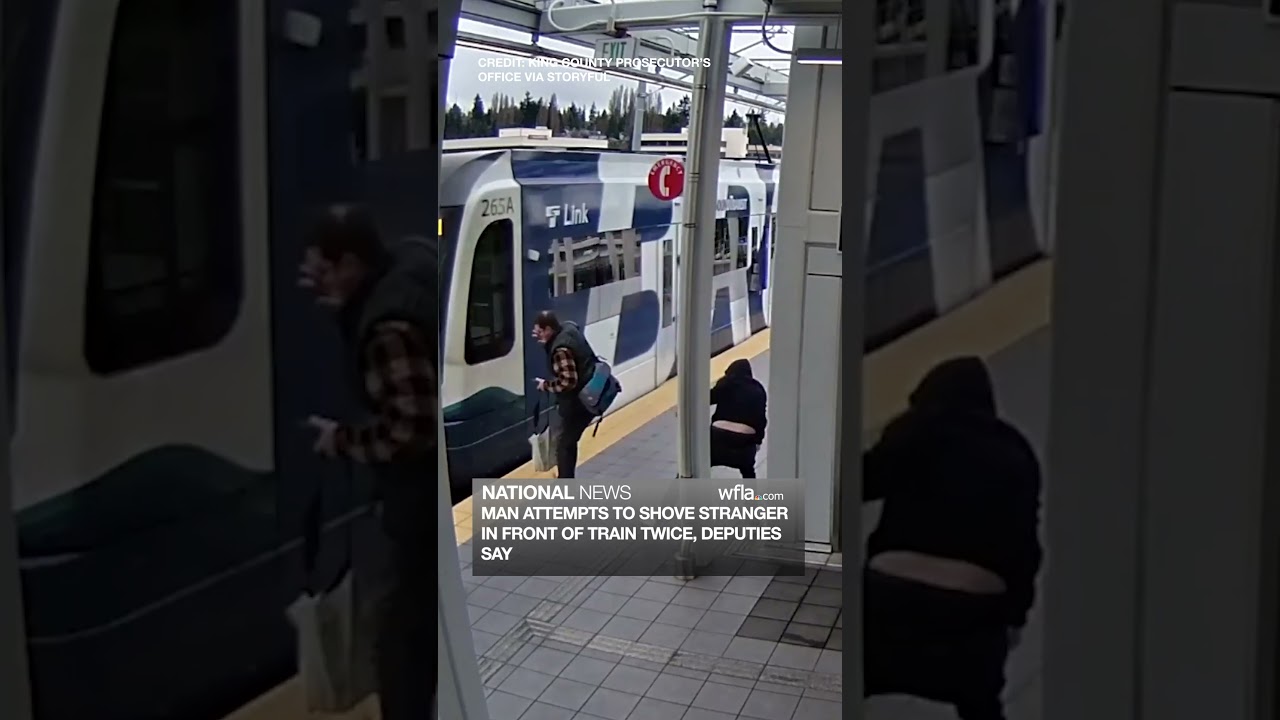 Man Attempts to Shove Stranger in Front of Moving Train Twice: Deputies