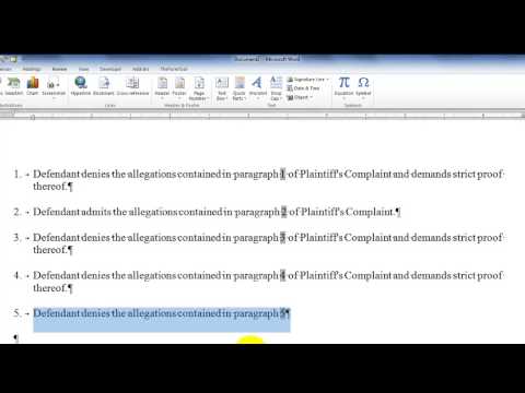 How to embed the current paragraph number in your text in Microsoft Word
