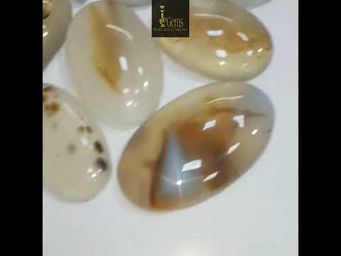 Natural Dendritic Agate cabochon gemstone, Dendritic surgery agate, Dendritic opa, dendrite agate.