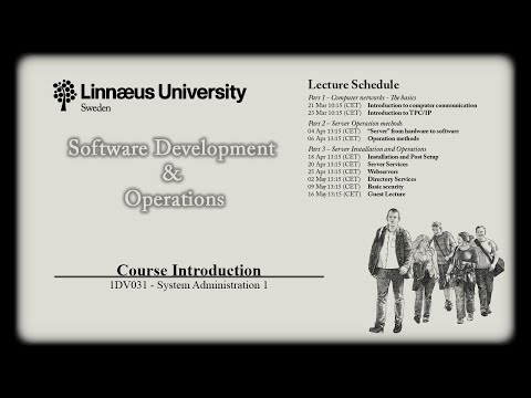 1DV031 - L00 - Course Introduction