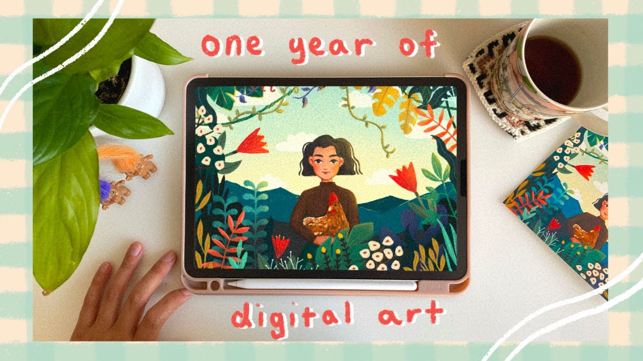 digital art 1 year progress 👩‍🎨 procreate tour