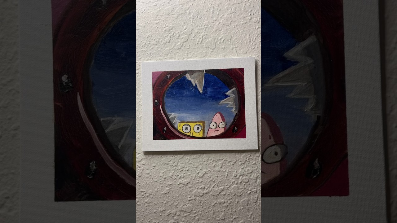 Spongebob 🧽 #shorts #painting #art #spongebob