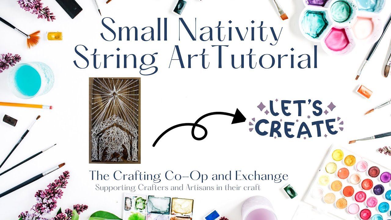 Small Nativity String Art Tutorial