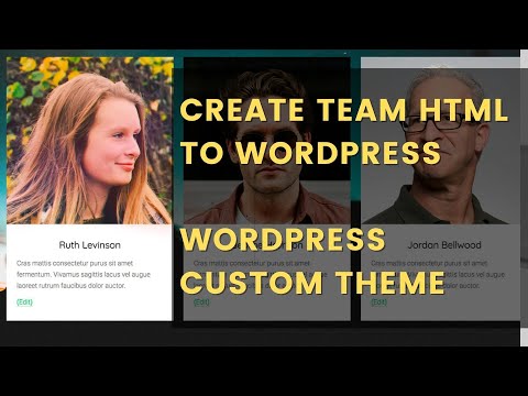 Create Custom Team Section in Front Page || WordPress Team Section || without Plugin