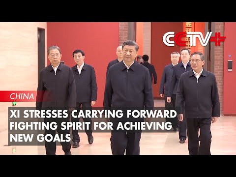 Xi Stresses Carrying Forward Fighting Spirit for Achieving New Goals