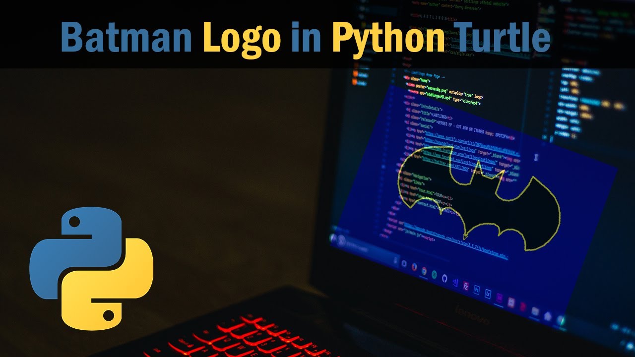 Draw Batman Logo with Python Turtle !