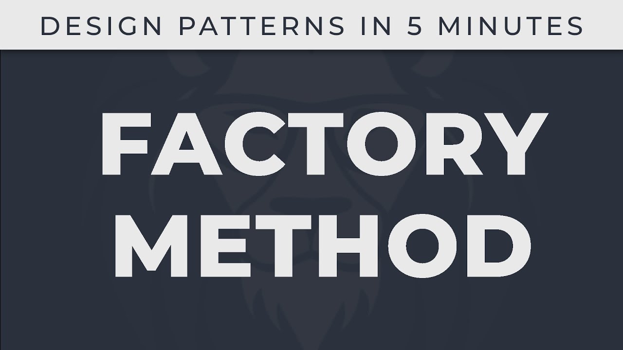 Factory Method - Design Patterns in 5 minutes