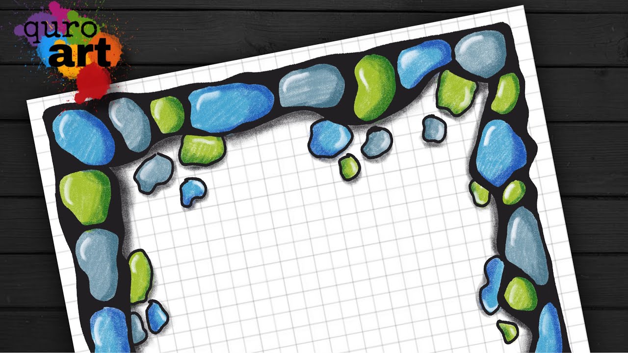 Make your Project look AMAZING in 1 Minute! 💎 3D Stone Border Design