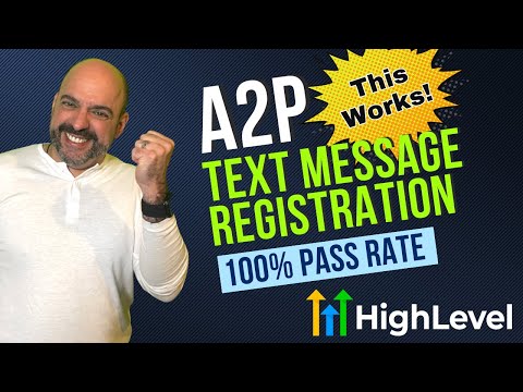 Register For Text Message A2P For GoHighLevel 2024