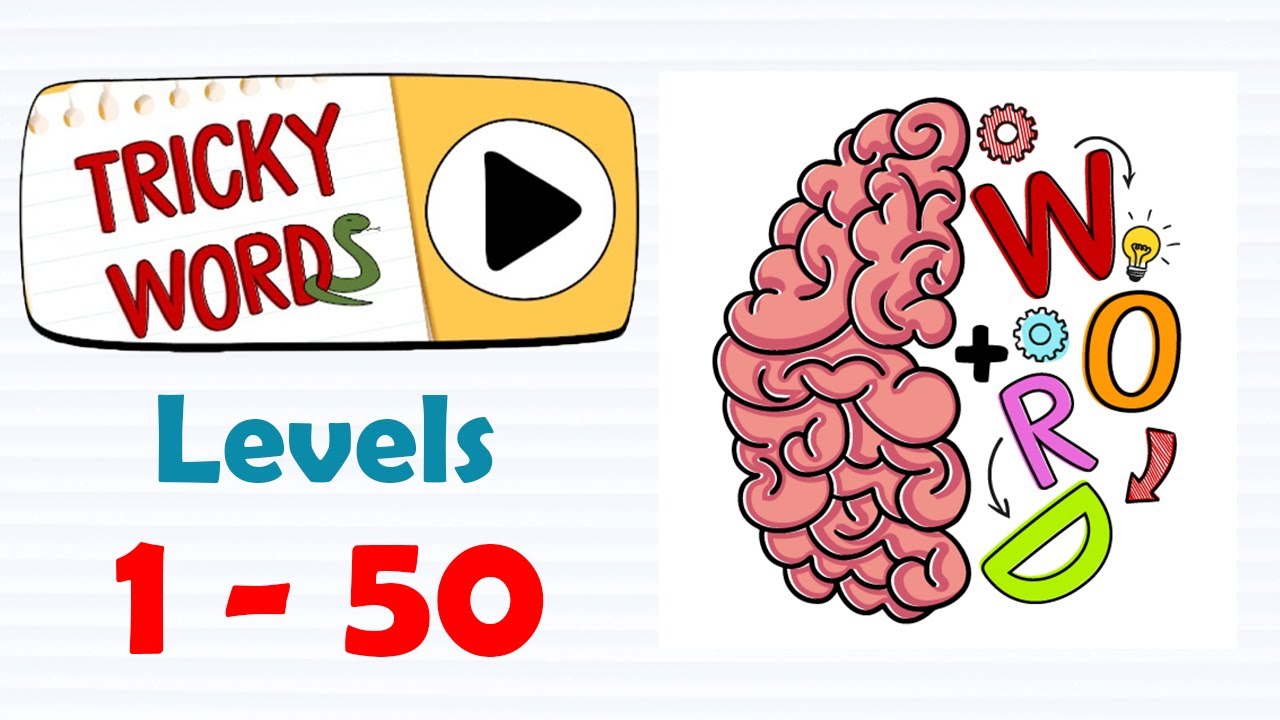 Brain Test Tricky Words classic level 1 - 50