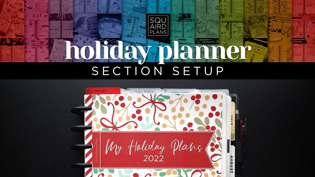 Setting Up A Holiday Planner Section In My Classic Happy Planner