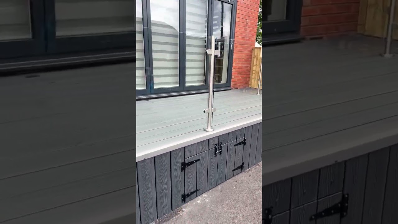 Top Job Install Composite Decking With Glass Balustrade ( Landscape & Build ) LAB Developments￼