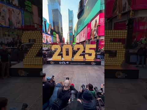 Arrival of 2025 New Year’s Eve Numerals in Times Square, New York City