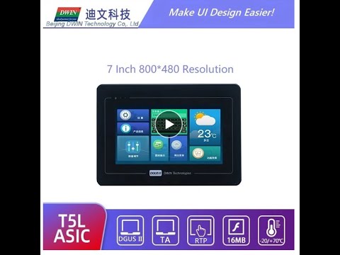 Dwin 7 inch lcd display with shell