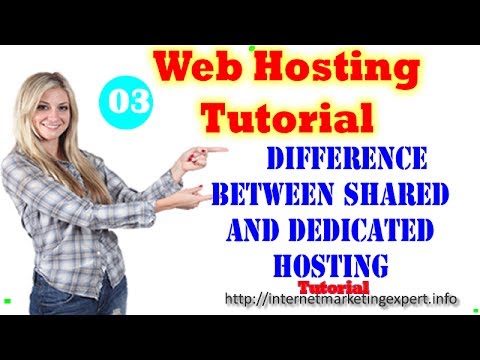 Web Hosting Tutorials - Difference Between Shared And Dedicated Web Hosting