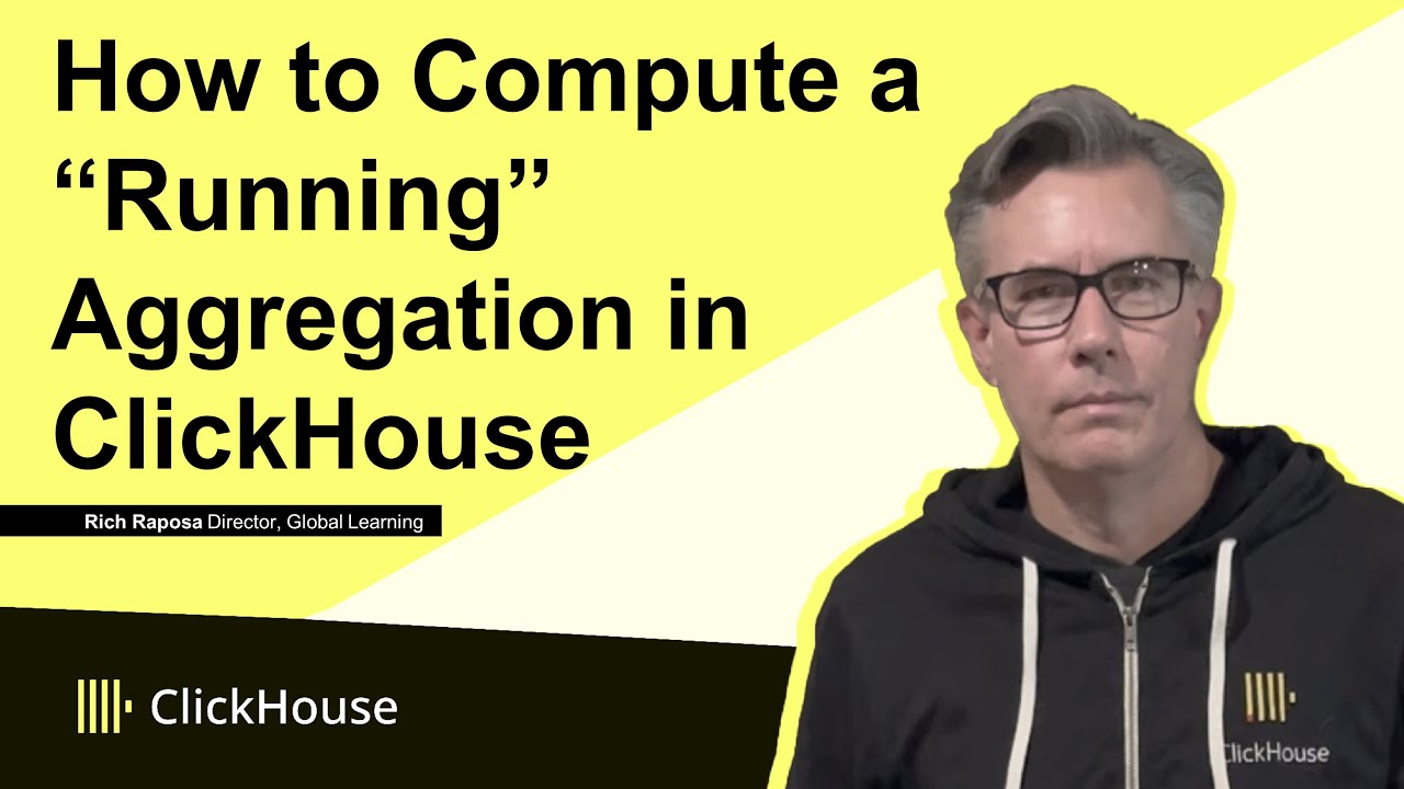 How to Compute a Running Aggregation in ClickHouse