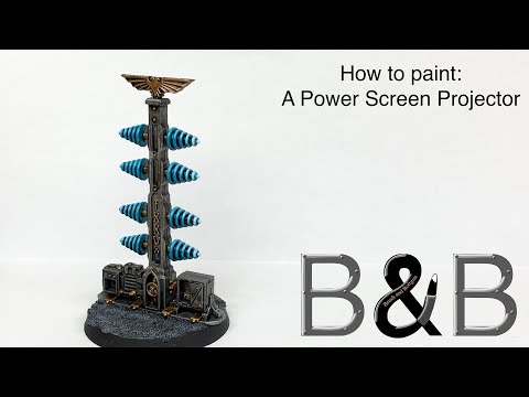 How to paint a Power Screen Projector