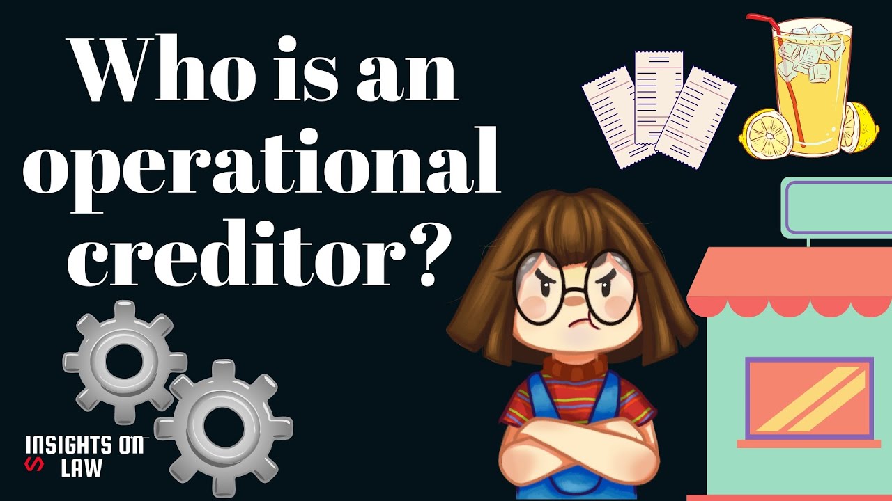 Who is an operational creditor? Corporate Insolvency Resolution Process| Learn from Animations 💯