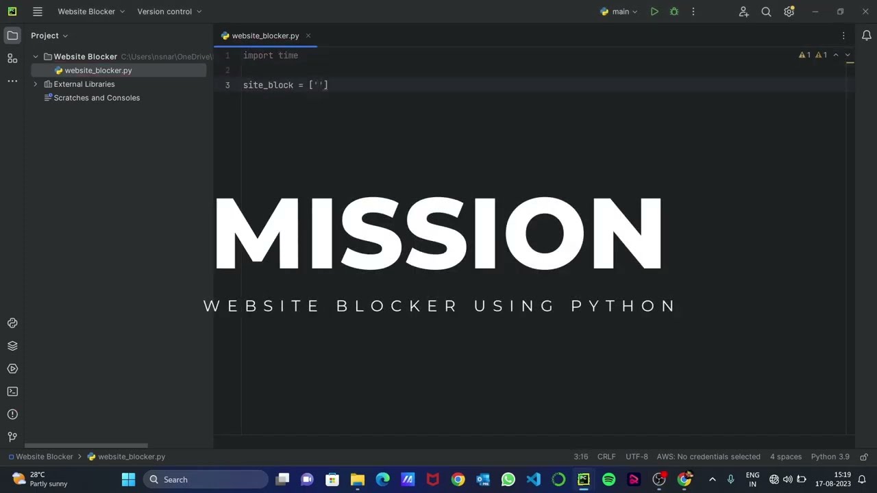 Website Blocker and Unblocker using Python in simple way